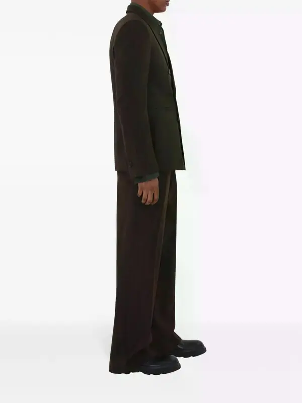 Burberry Pressed-crease Wool Tailored Trousers