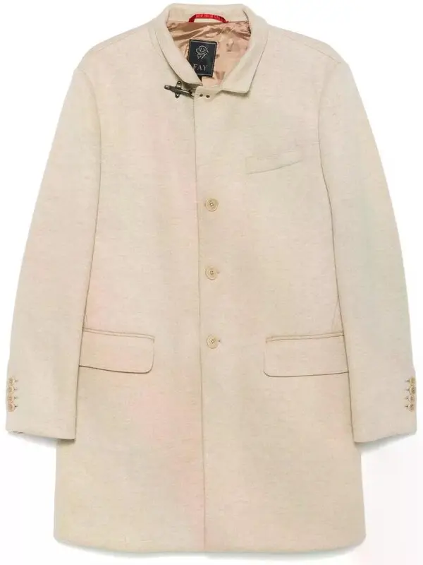 FAY Single-breasted Coat - Neutrals