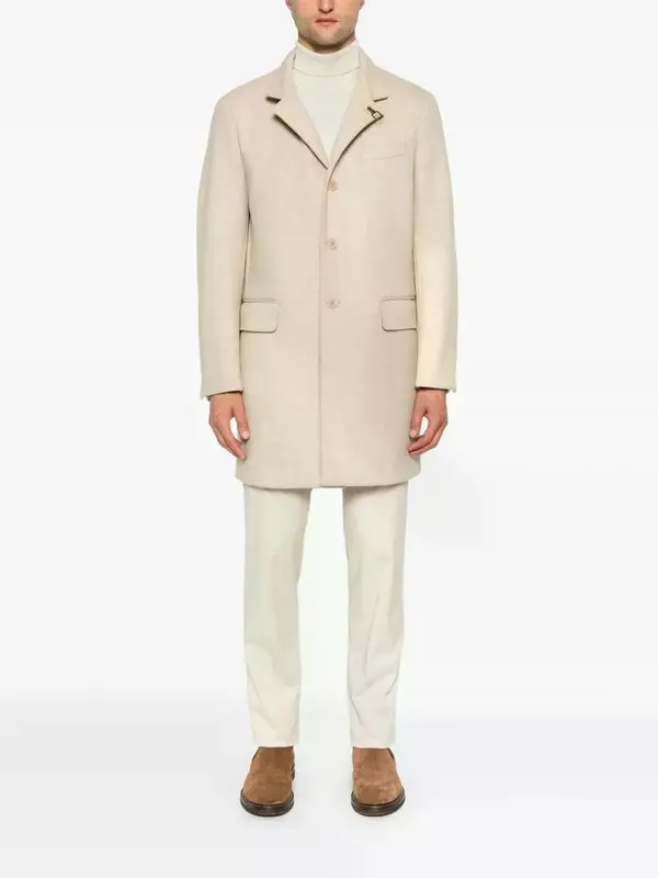 FAY Single-breasted Coat - Neutrals