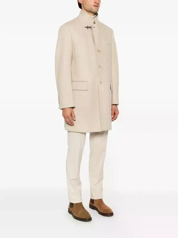 FAY Single-breasted Coat - Neutrals
