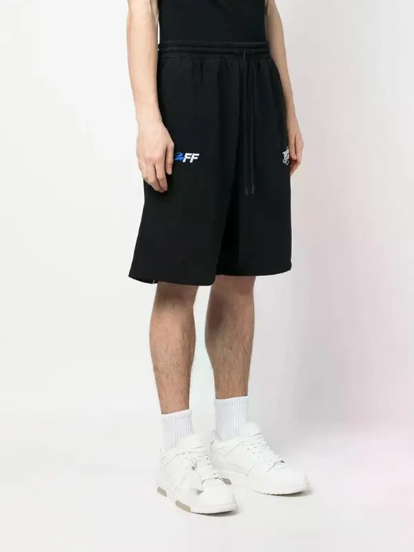 Off-White Exact Opp Skate Cotton Track Shorts