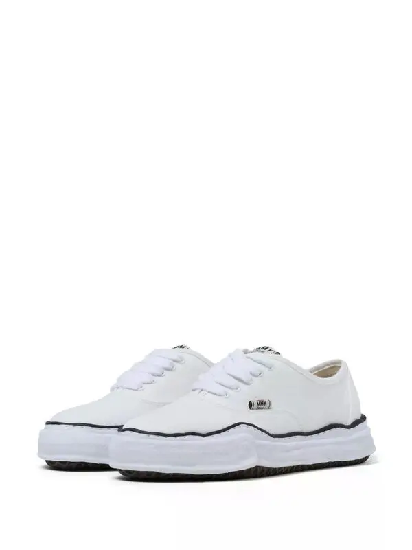 Mihara Yasuhiro Baker Og Sole Canvas Low-top Sneakers - White
