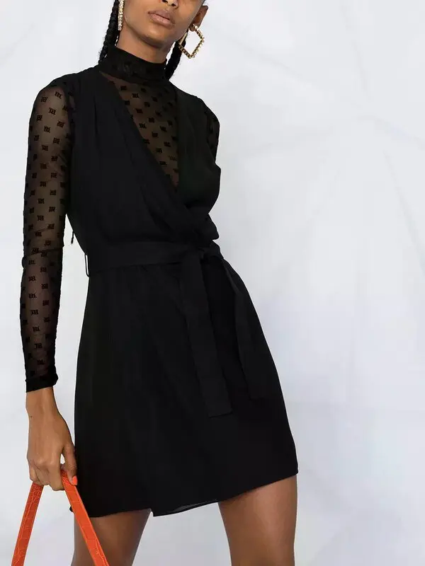 Dsquared2 Belted Silk-crepe Dress