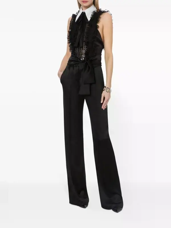 Alberta Ferretti Concealed-fastening Palazzo Pants