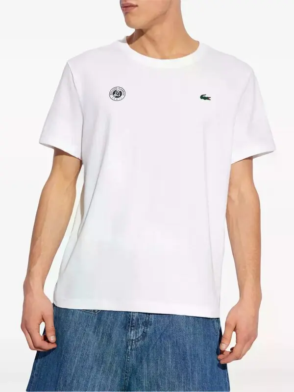 Lacoste X Rolland Garros Crew-neck T-shirt