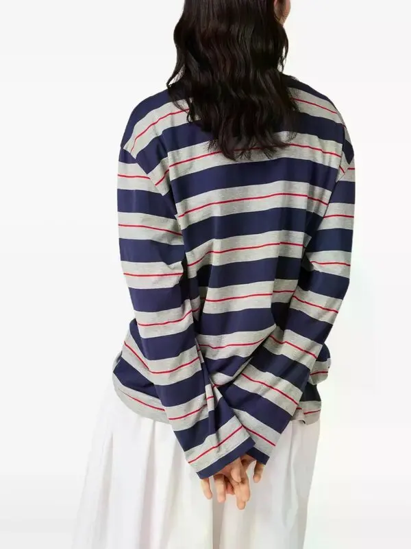 Miu Miu Striped Cotton T-shirt