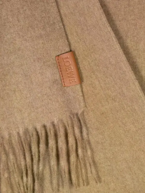 Loewe Cashmere Fringed Scarf