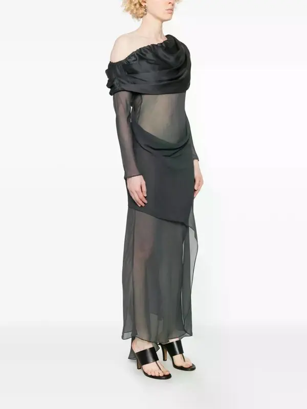Christopher Esber Silk Organza Sheer Maxi Dress