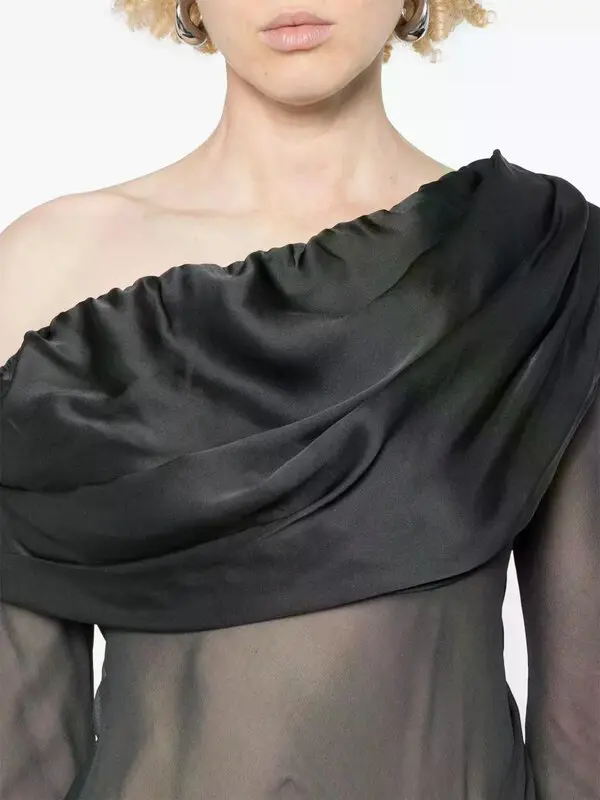 Christopher Esber Silk Organza Sheer Maxi Dress