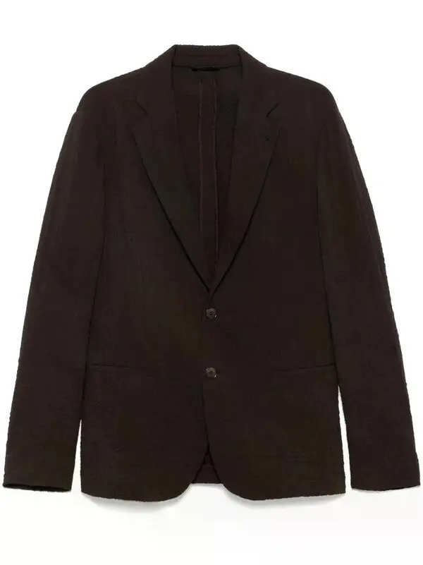 Giorgio Armani Seersucker Blazer - Brown