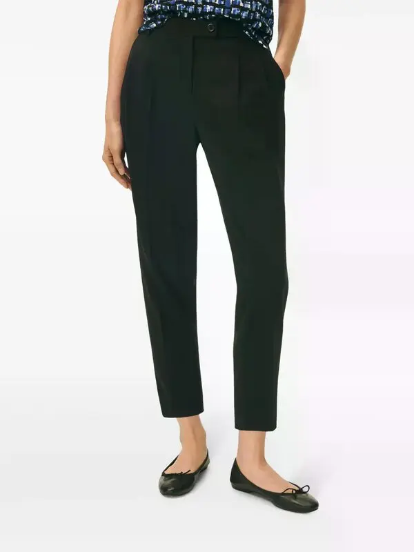 Brooks Brothers Cropped Twill Straight-leg Trousers