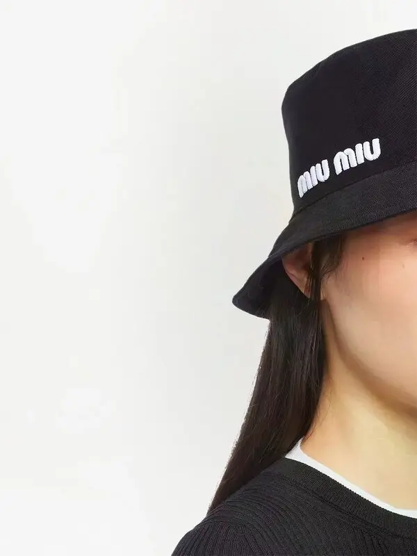 Miu Miu Logo Bucket Hat