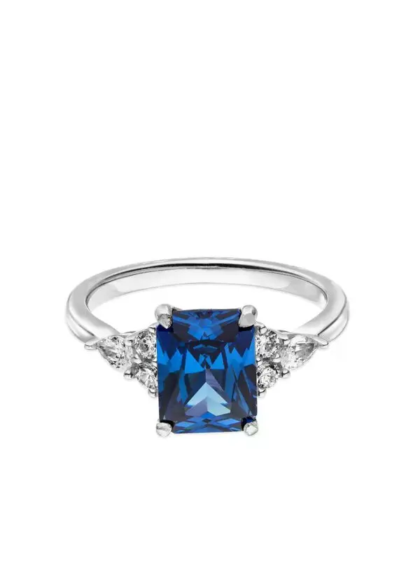 VEYNOU 14kt White Gold Ava Sapphire Ring - Silver