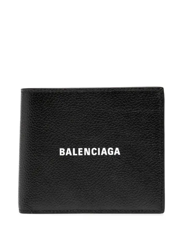 Balenciaga Cash Logo-print Wallet - Black