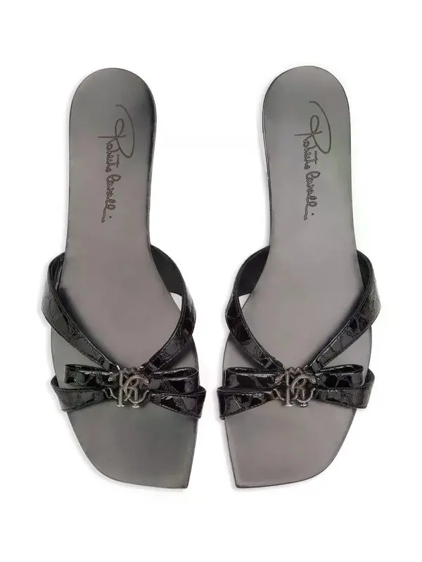 Roberto Cavalli Embellished Flat Sandals