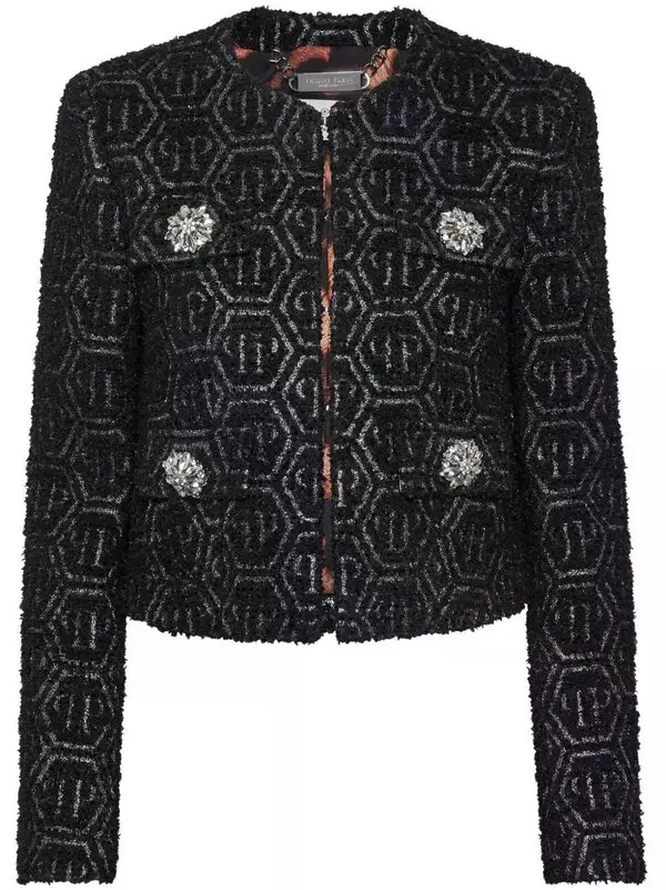 Philipp Plein Monogram Tweed Jacket