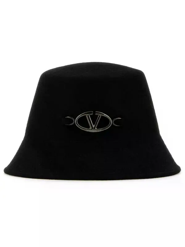 Valentino Garavani Logo Bucket Hat - Black