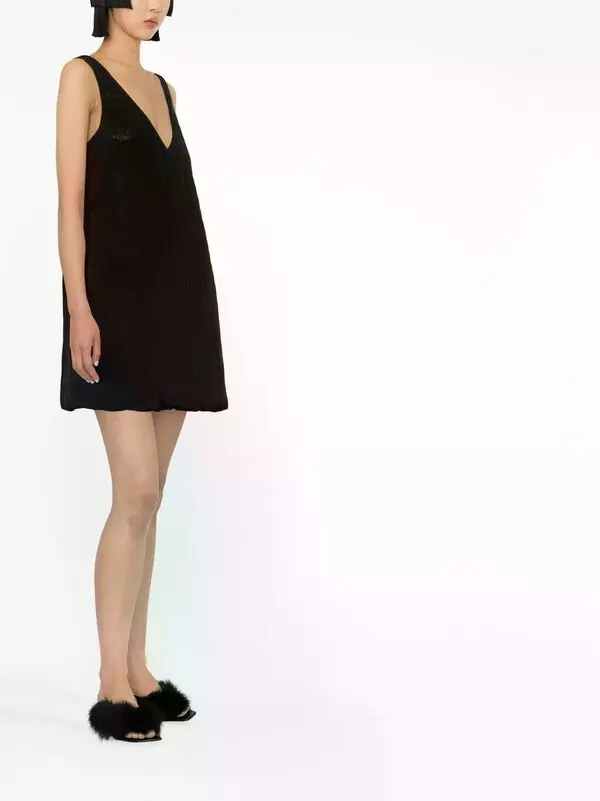 Khaite Sleeveless V-neck Dress