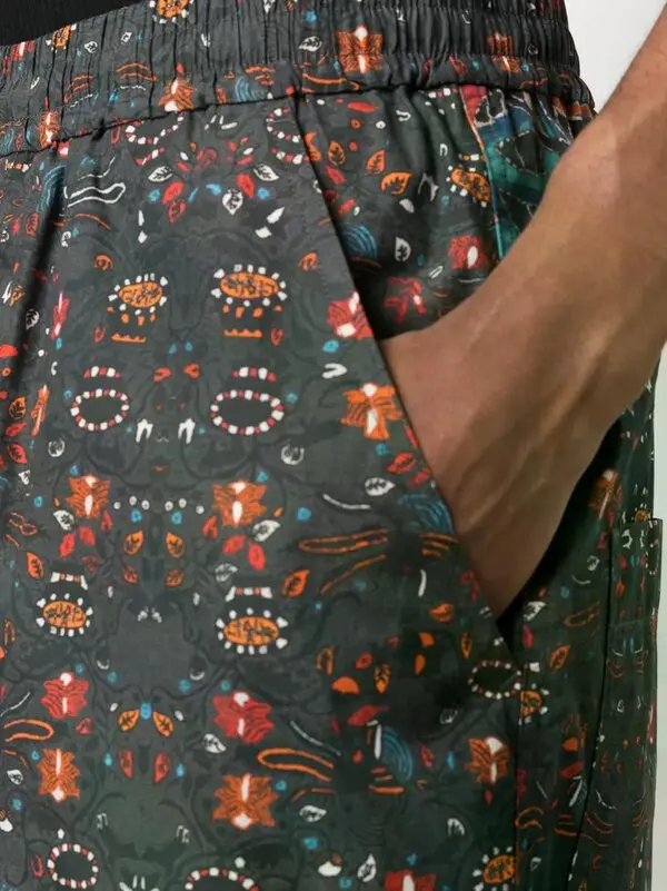 MARANT Graphic-print Deck Shorts