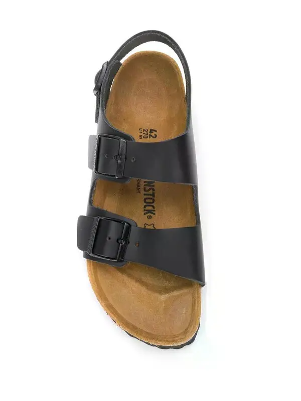 BIRKENSTOCK Milano Buckled Sandals - Black