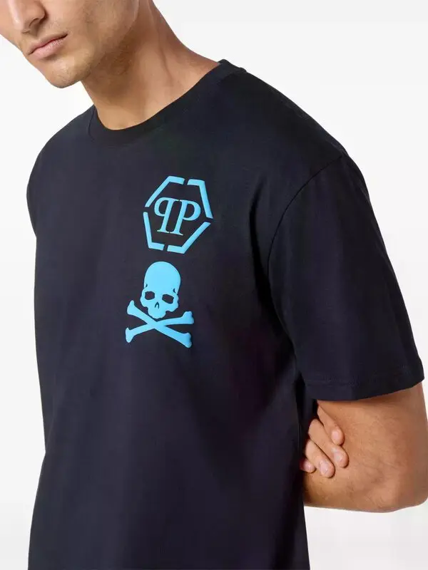 Philipp Plein Ss Skull&bones T-shirt - Blue