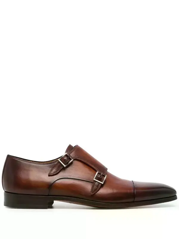 Magnanni Double-buckle Monk Shoes
