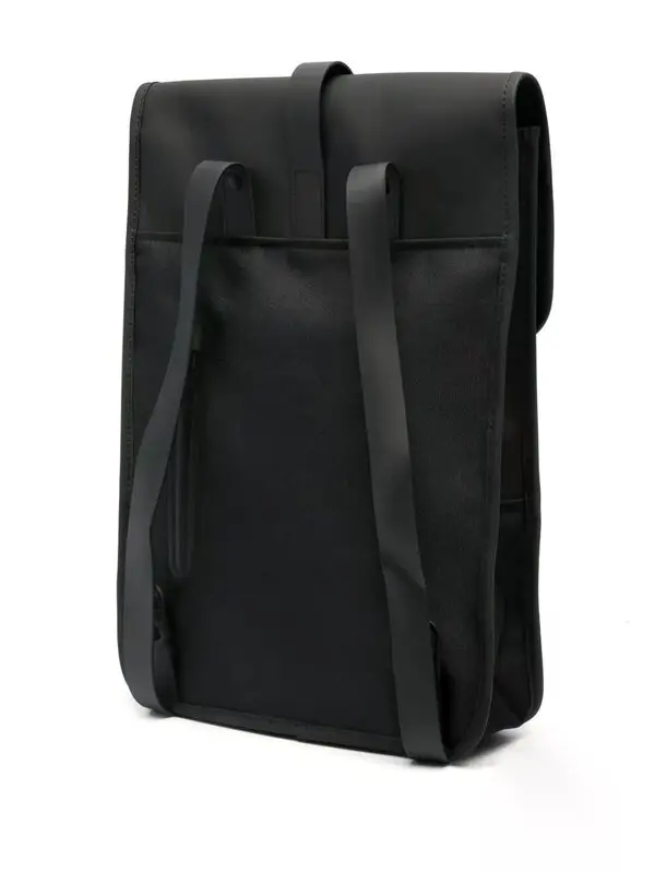 Rains Buckle-strap Backpack - Black