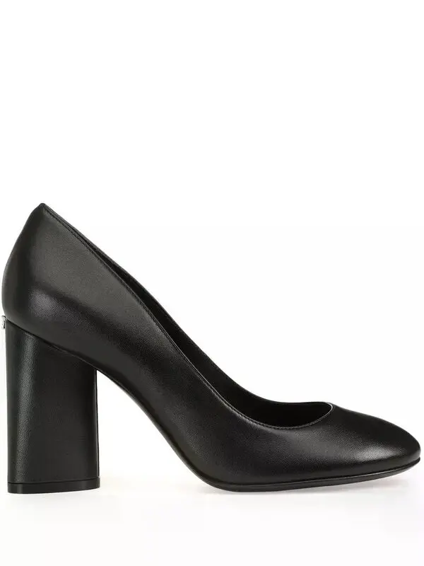 SERGIO ROSSI Pilier Leather Pumps