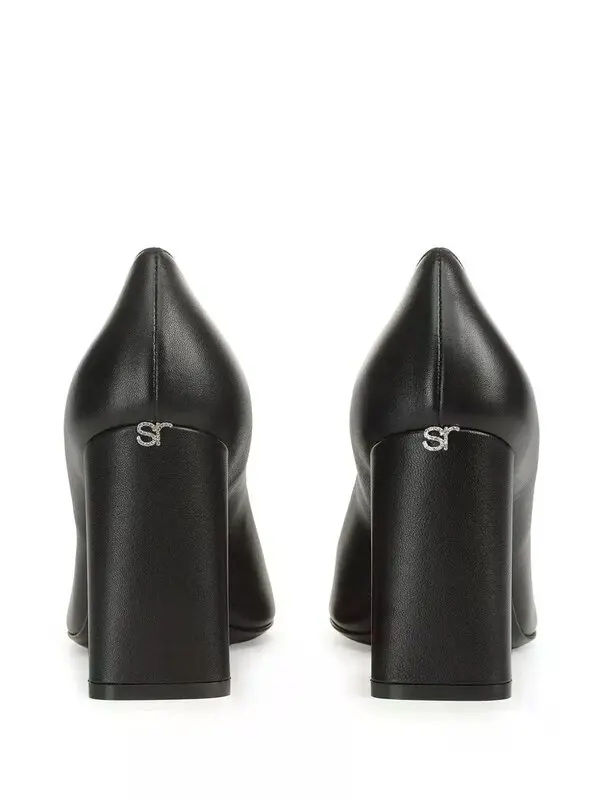 SERGIO ROSSI Pilier Leather Pumps