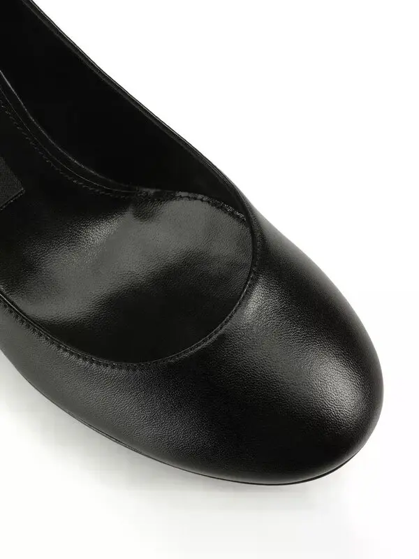 SERGIO ROSSI Pilier Leather Pumps