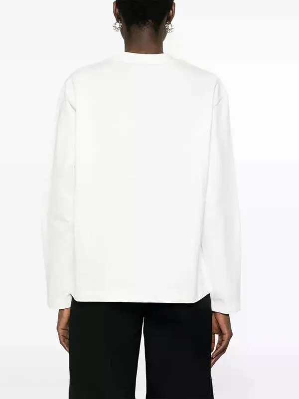 JIL SANDER Logo-print Cotton Sweatshirt