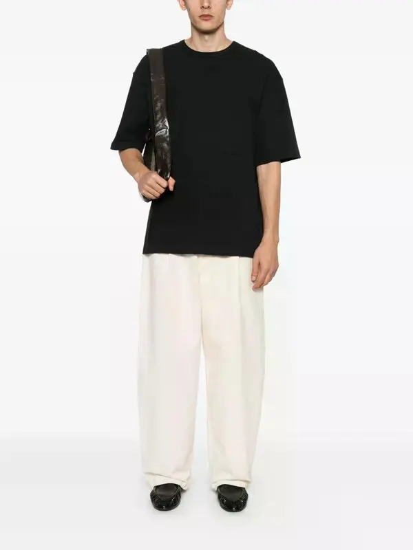 LEMAIRE Jersey-texture T-shirt - Black