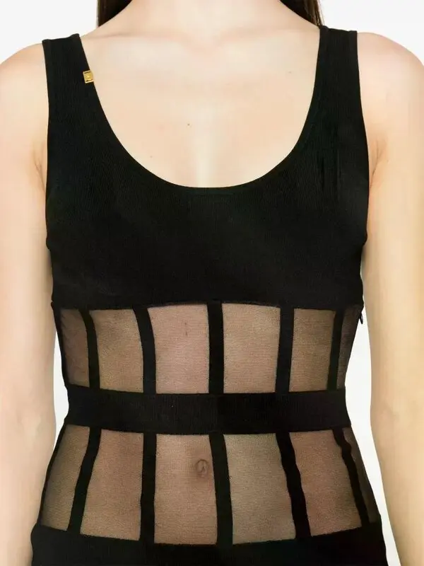 Elisabetta Franchi Corset-cuts Midi Dress