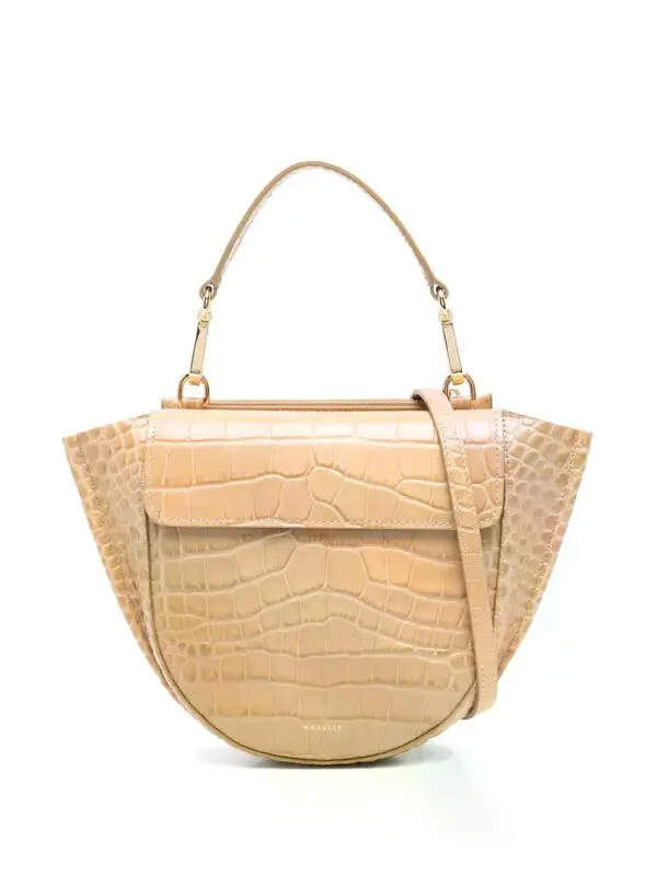 WANDLER Mini Hortensia Embossed Tote Bag - Neutrals