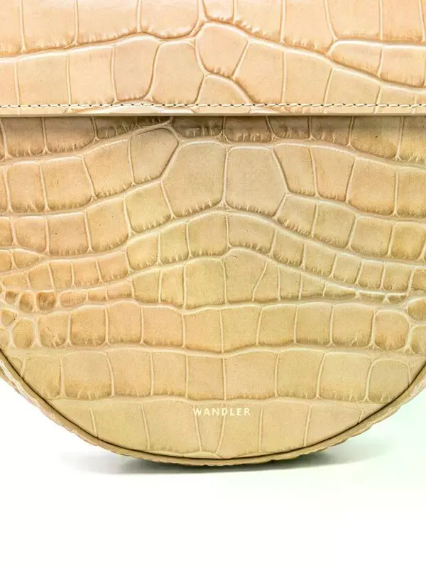 WANDLER Mini Hortensia Embossed Tote Bag - Neutrals