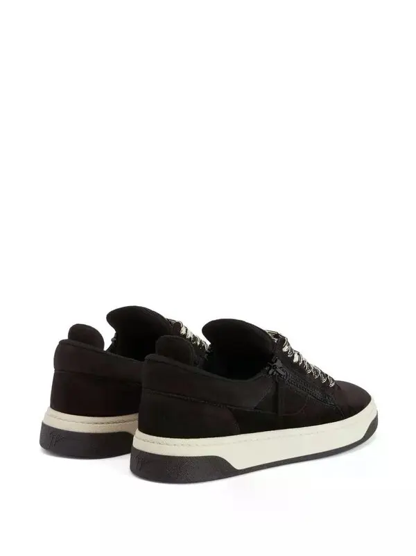 GIUSEPPE ZANOTTI Double-zip Low-top Sneakers - Black