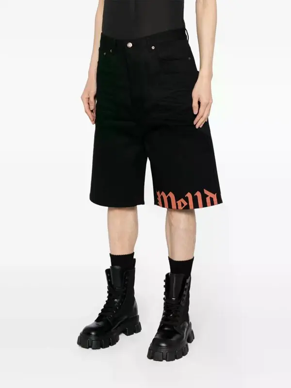 We11Done Logo-print Bermuda Shorts