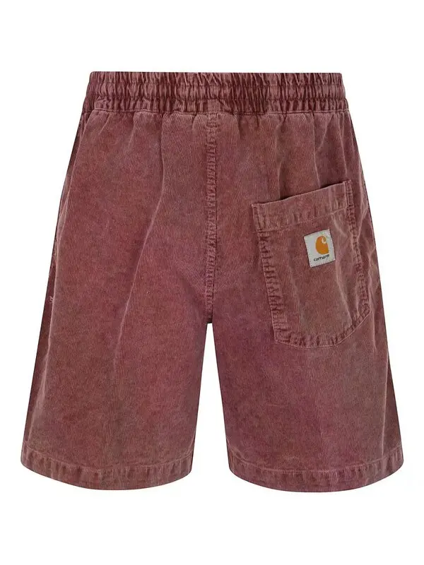 Carhartt Work In Progress Logo-patch Corduroy Shorts