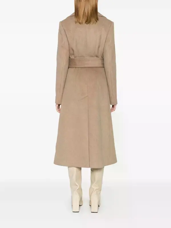 Remain Birger Christensen Belted Mid-length Coat