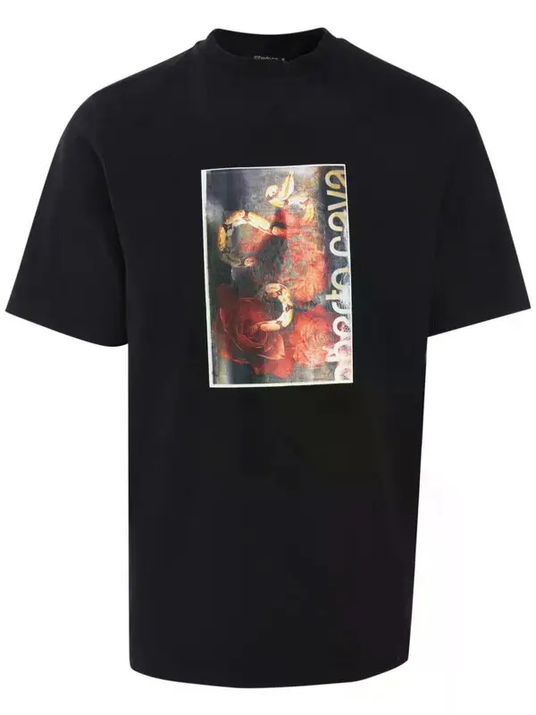 Roberto Cavalli Flyer Rises And Snake T-shirt