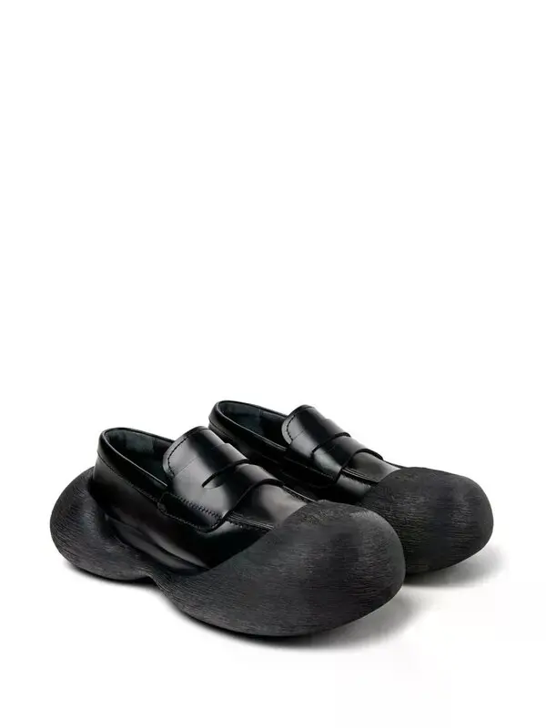 Camper Caramba Leather Loafers - Black
