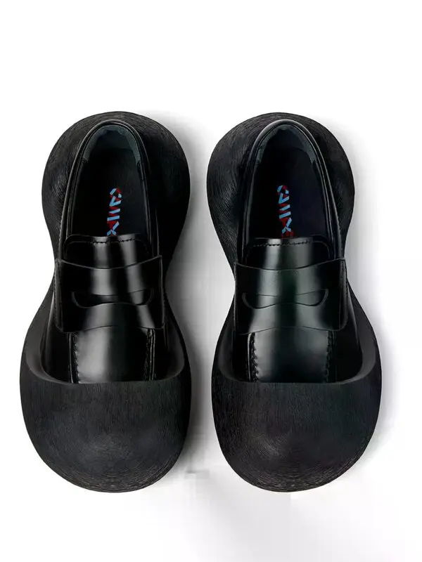 Camper Caramba Leather Loafers - Black