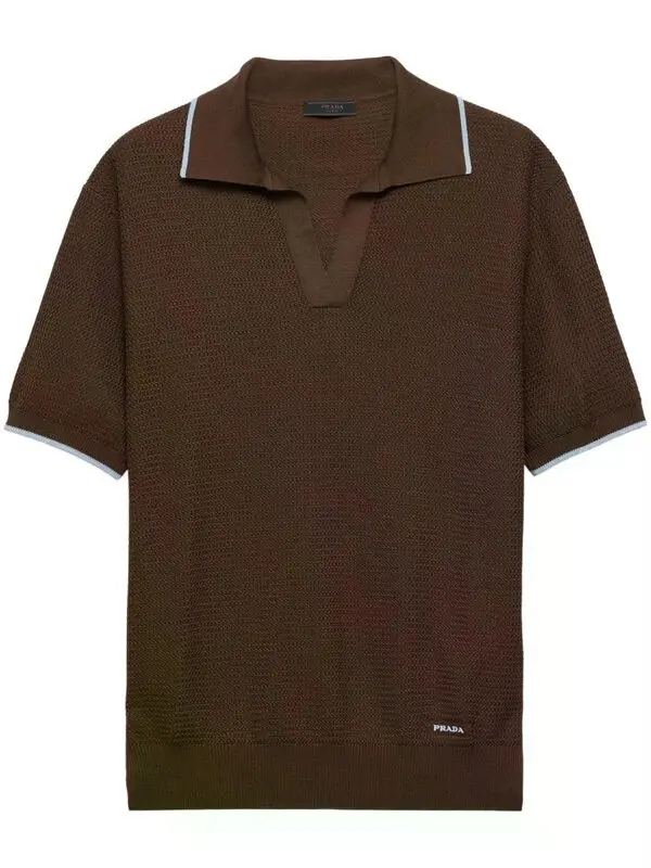 Prada Contrast-trim T-shirt