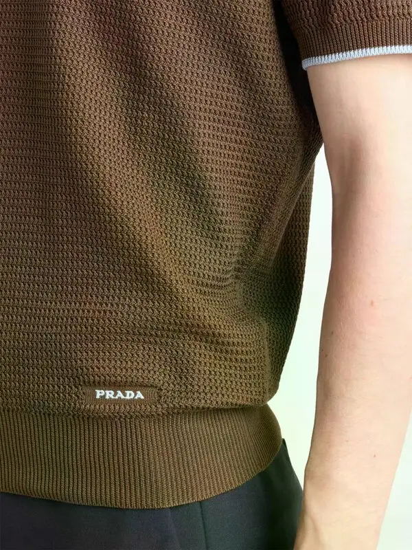 Prada Contrast-trim T-shirt