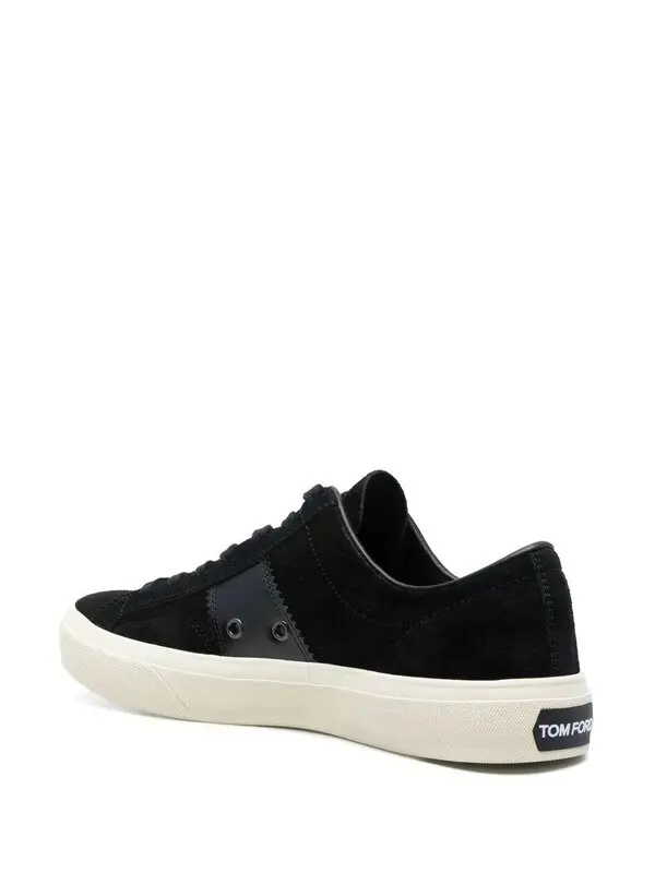 TOM FORD Logo-print Low-top Sneakers - Black