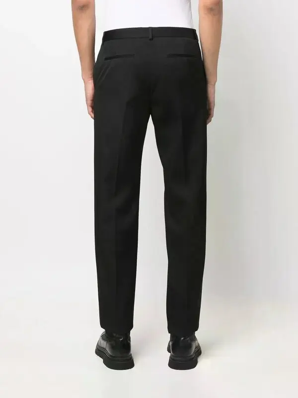 Valentino Garavani Virgin Wool Tailored Trousers - Black