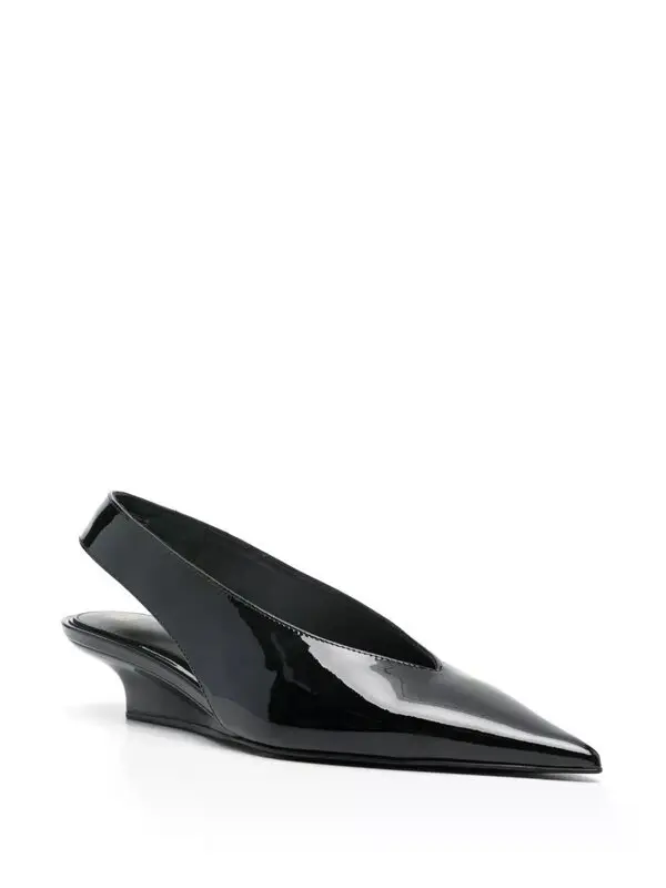 TOTEME 35mm Wedge-heel Slingback Pumps