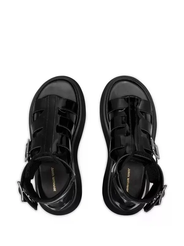 Junya Watanabe Caged Leather Flatform Sandals