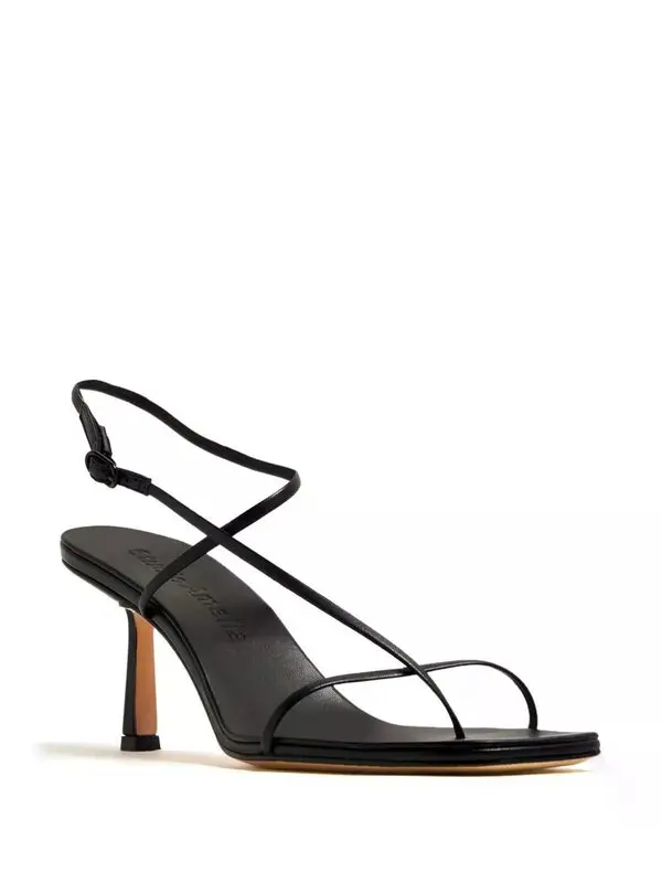 Studio Amelia 70mm Cross Front Sandals - Black