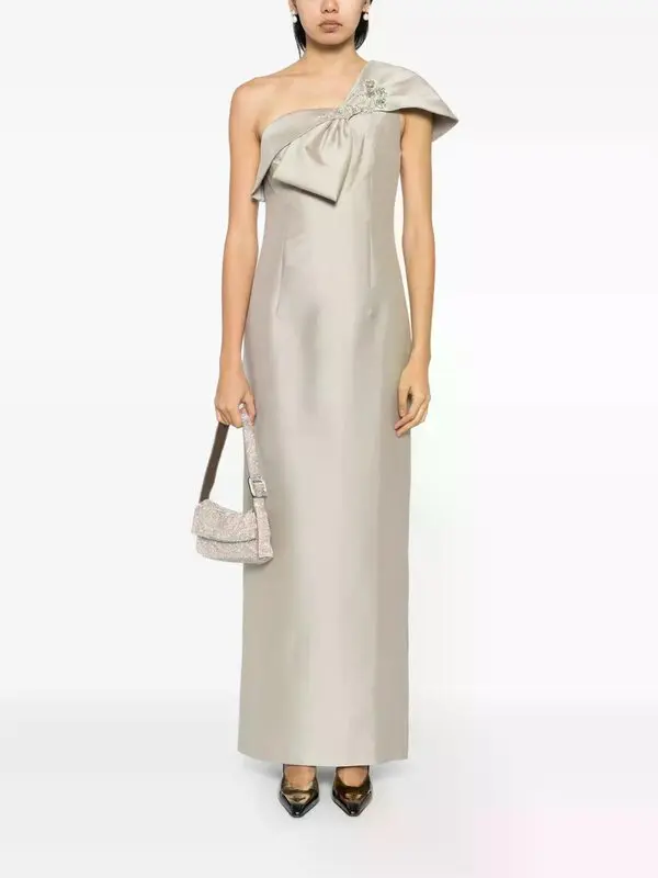 Sachin & Babi Ines One-shoulder Gown With Bow